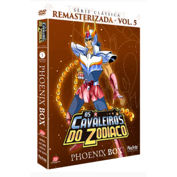 Box Os Cavaleiros Do Zodíaco - Phoenix Box: Série Clássica Remasterizada Vol. 5 (3 DVD's)